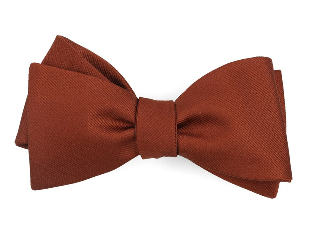 Copper Grosgrain Solid Bow Tie – Pursuit